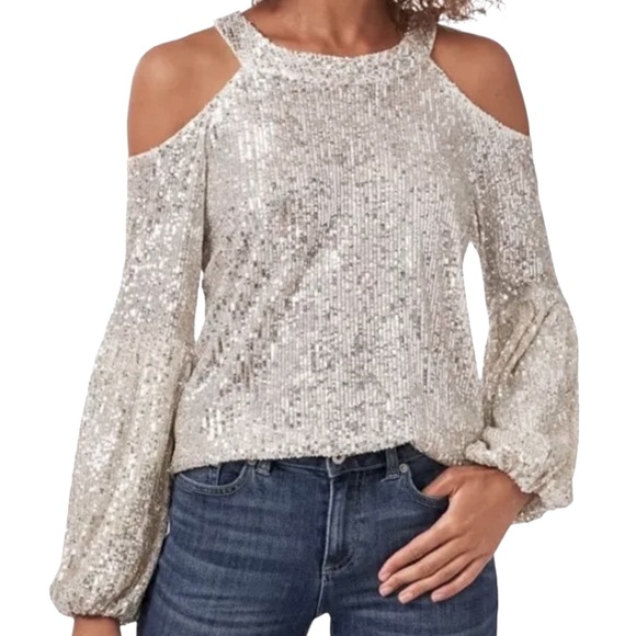 CeCe | Tops | Nwt Cece Sparkle Sequin Top Size 3x | Poshmark